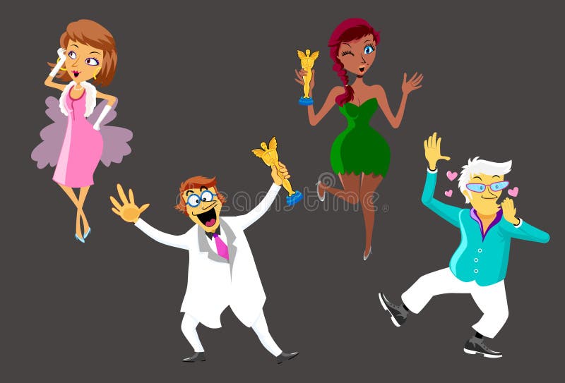 Celebriy People stock vector. Illustration of glamorous - 14035486