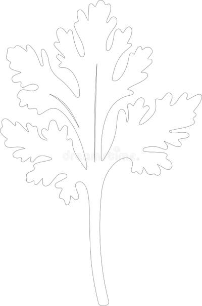 Celery Outline Silhouette Generative Ai Stock Vector - Illustration of ...