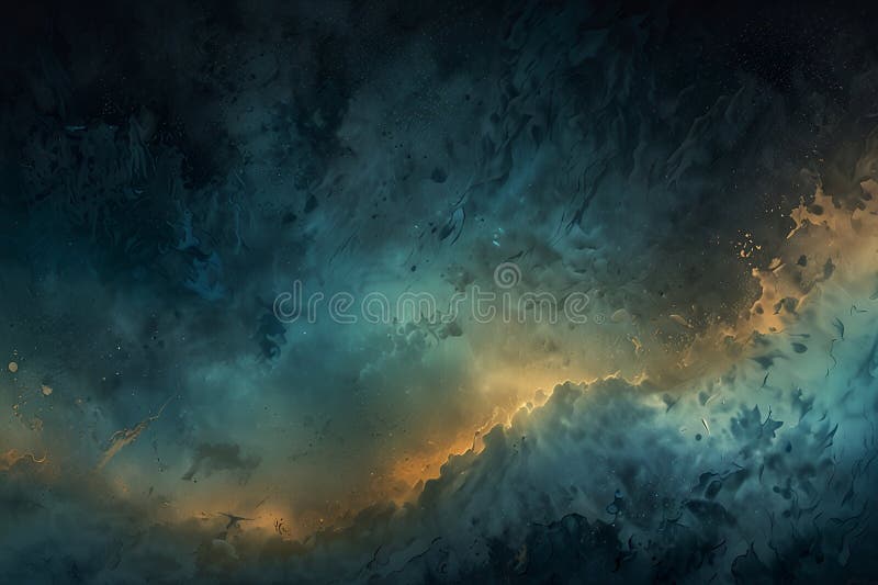 Celestial Abyss - Abstract Cosmic Landscape with Light and Shadows ...