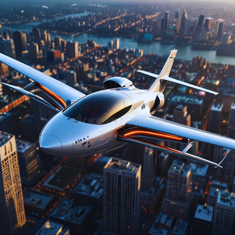 Celestial Ascent: a Glimpse into Tomorrow S Skies Stock Illustration ...