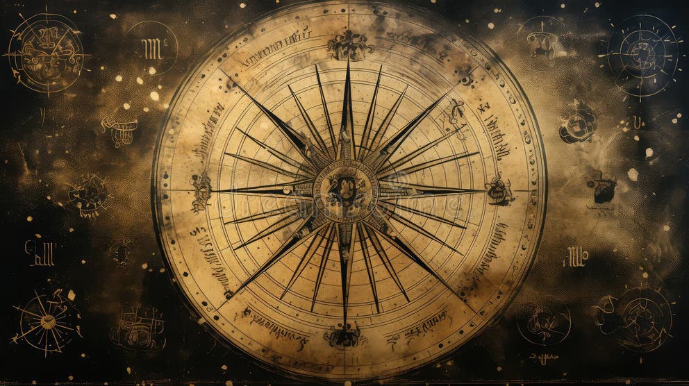 Celestial Astrology Pattern Stock Photo - Image of forecast, universe ...