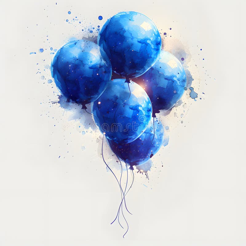 Celestial Balloons Soaring To New Heights Stock Illustration ...