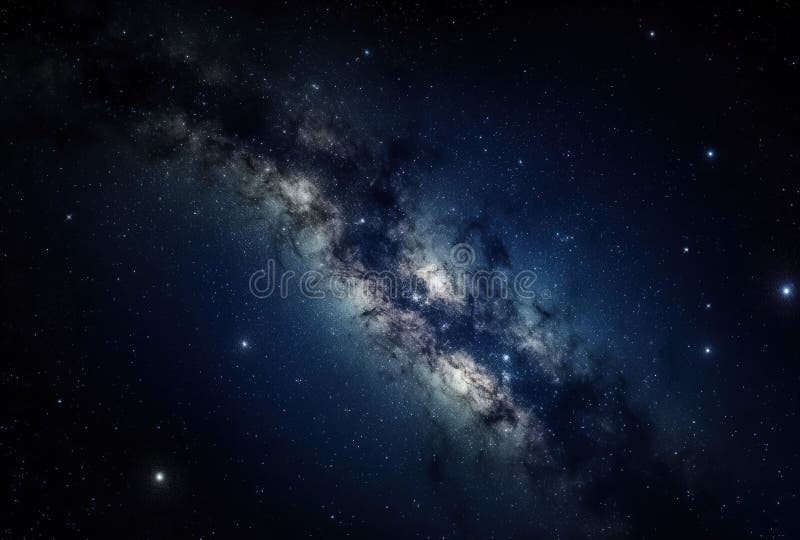 Celestial Beauty in Dark Indigo and Brown. Perfect for Wallpapers Stock ...