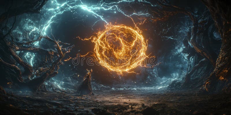 Celestial Being Constructs Dimensional Barrier in Enchanted Forest ...