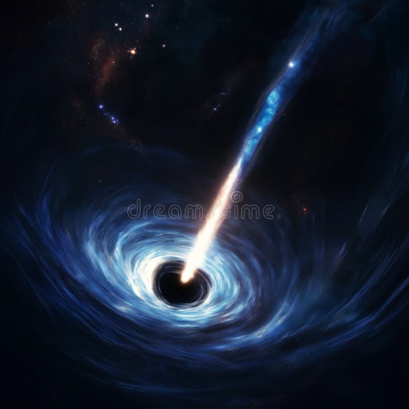 Celestial Black Hole with Bright Jet Ejection in Deep Space Vortex ...
