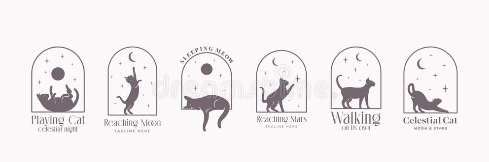 Moon Logos Stock Illustrations – 1,542 Moon Logos Stock Illustrations ...