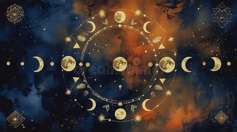 Celestial Boho Vibes stock illustration. Illustration of graphic ...