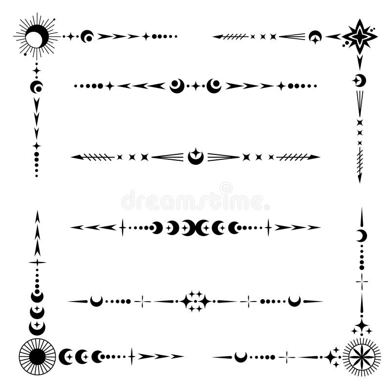 Borders Line Symbols Stock Illustrations – 1,018 Borders Line Symbols ...