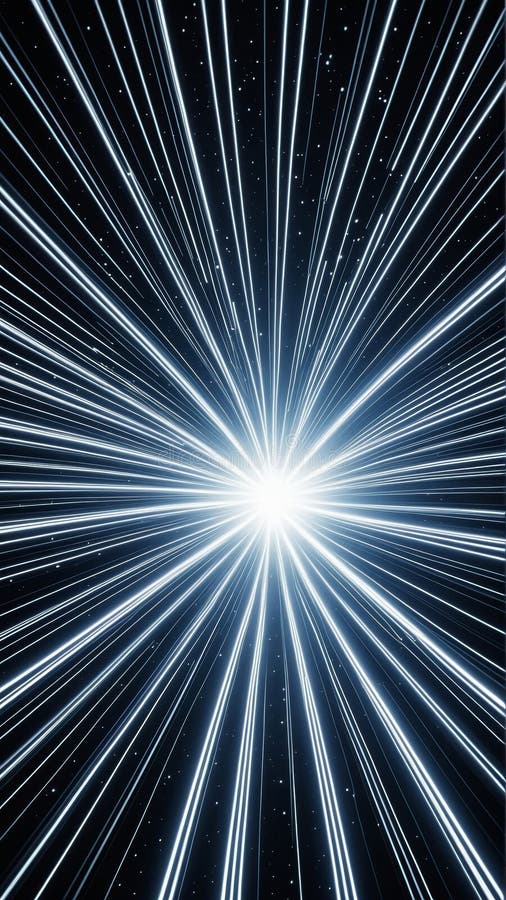 Celestial Burst: Radiant Light and Starry Sky Explosion Stock Image ...