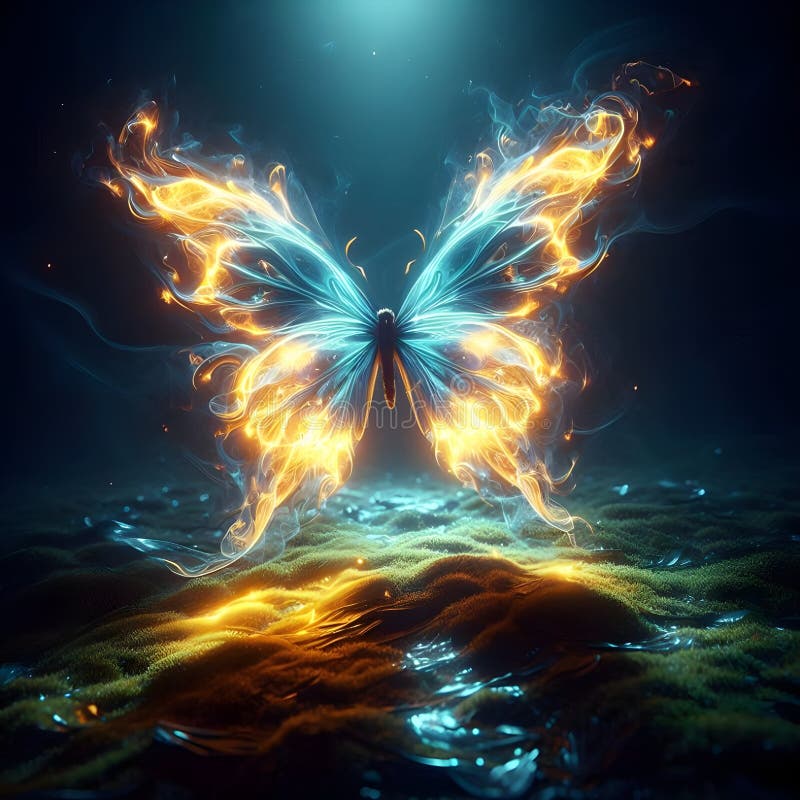 Celestial Butterfly. stock illustration. Illustration of poster - 331206004