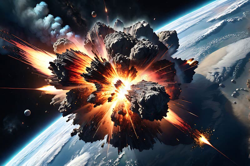 Celestial Catastrophe: Planet Earth Captured in the Exact Moment of a ...