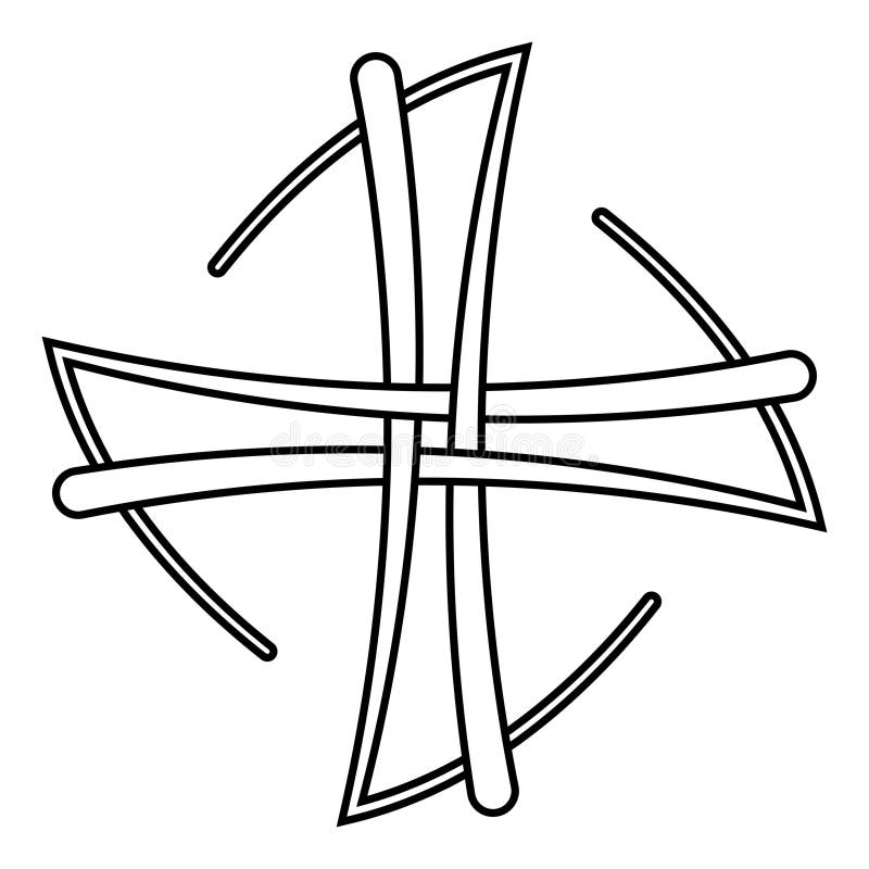 Celestial Celtic Cross, Interwoven Harmony in Eternal Unity Stock ...