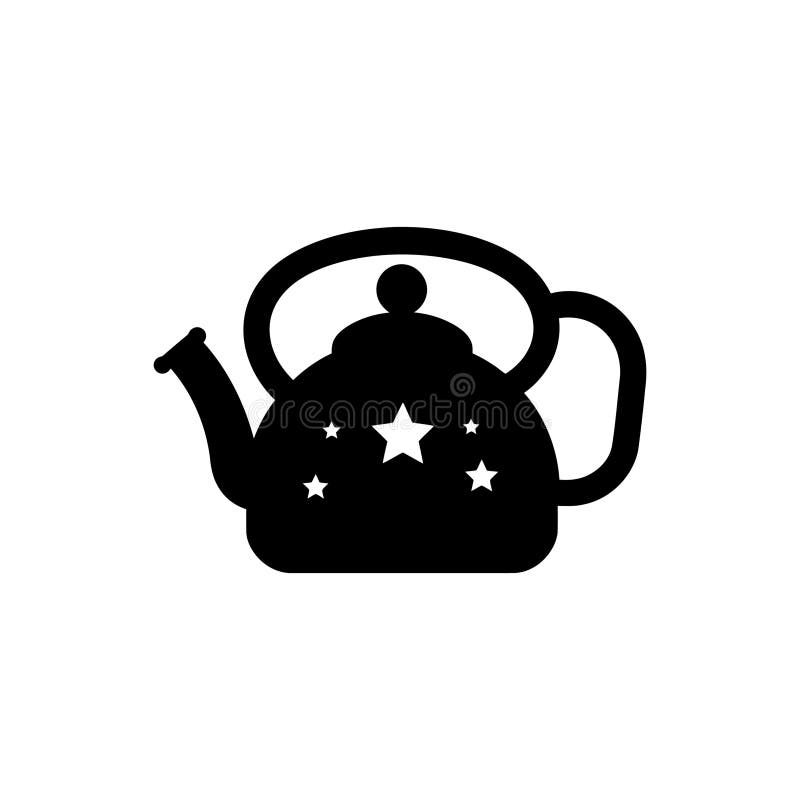 Celestial Charm Tea Kettle Icon Stock Vector - Illustration of kettle ...