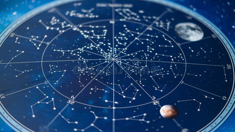 Celestial Chart, Night Sky Map with Constellations Good Resolution ...