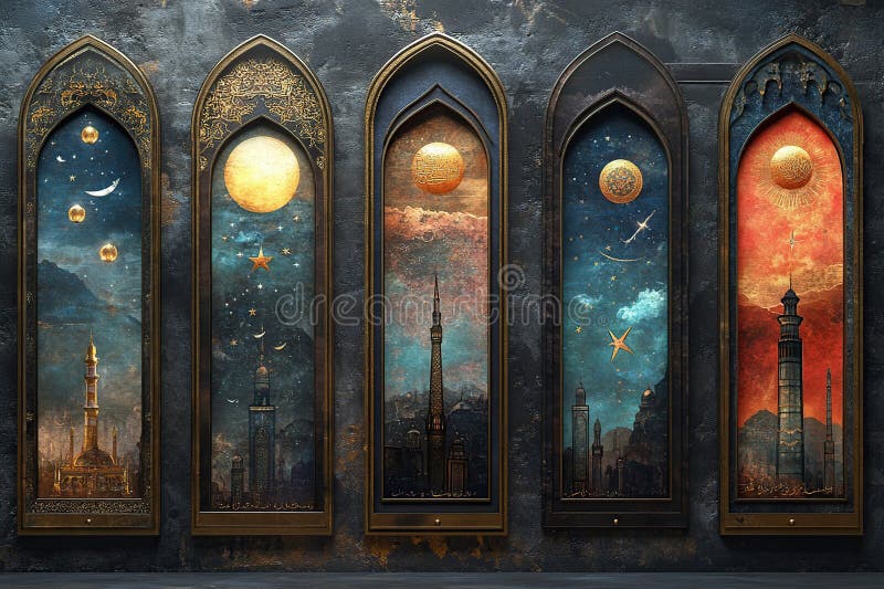 Celestial Cityscapes: a Nighttime Vision of Architectural Marvels Under ...