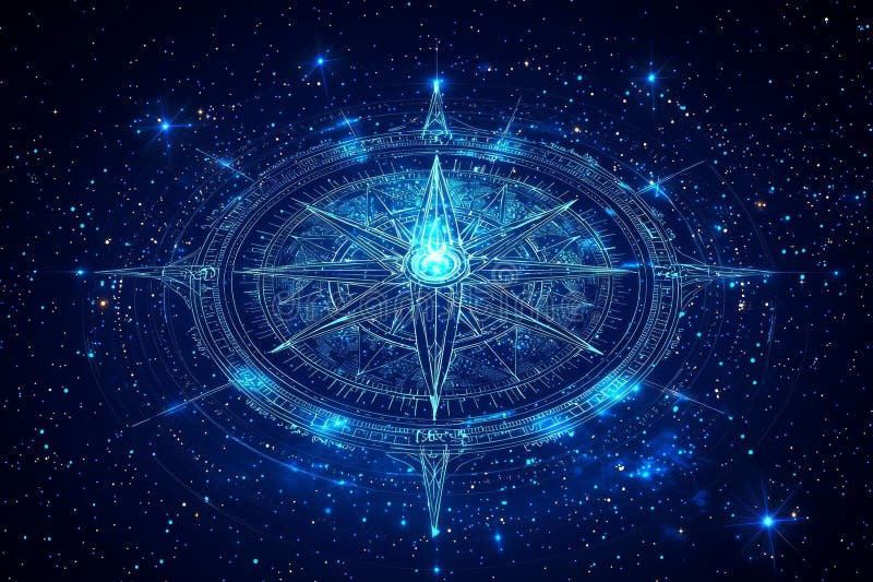 Celestial Compass Glows Brightly in Night Sky As it Points Divine ...