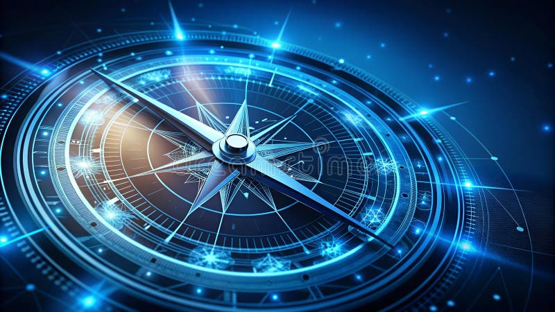 Celestial Compass: a Guide through the Stars Generative AI Stock Image ...