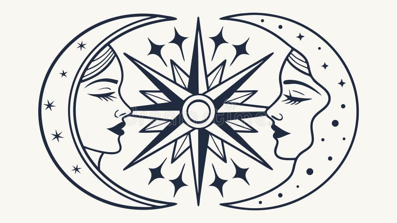 Celestial Compass Rose. Guidance by Stars and Mystical Navigation ...