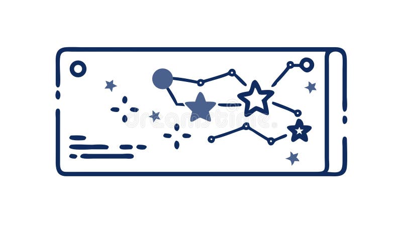 Celestial Constellation, Star Map, Astronomical Chart, Vector Design ...