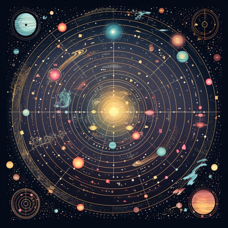 Celestial Constellations: Mapping the Secrets of the Universe Stock ...