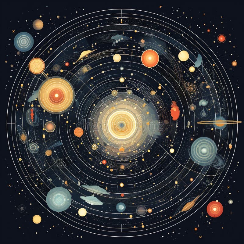 Interconnected Planets Stock Illustrations – 44 Interconnected Planets ...
