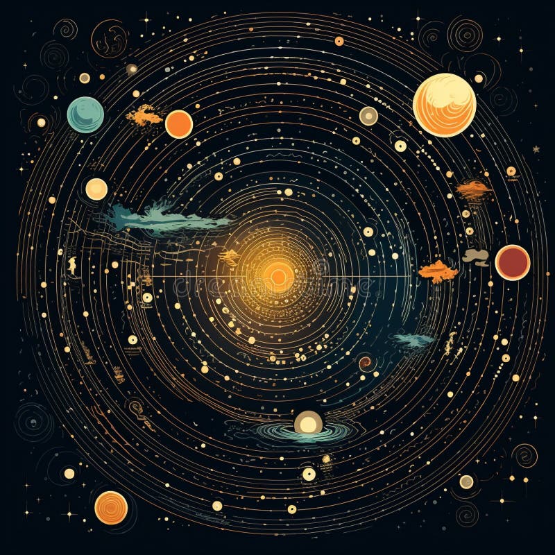 Celestial Constellations: Mapping the Secrets of the Universe Stock ...