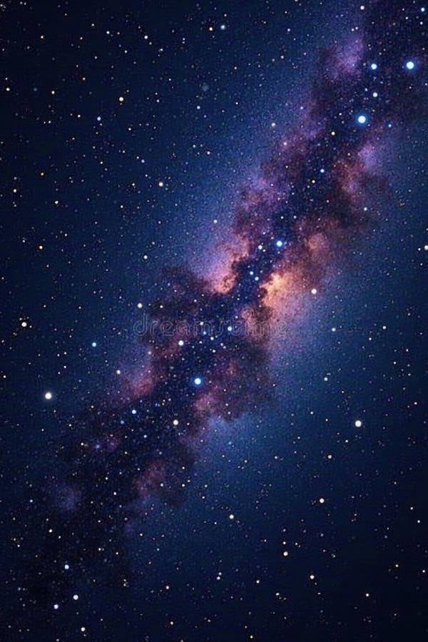 Celestial Cosmos with Numerous Stars in a Vast Dark Space, Shiny Stars ...