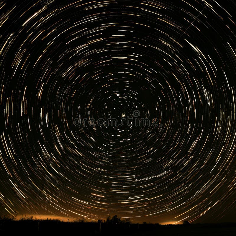 Celestial Dance Long Exposure Captures Star Trails in Circular Motion ...