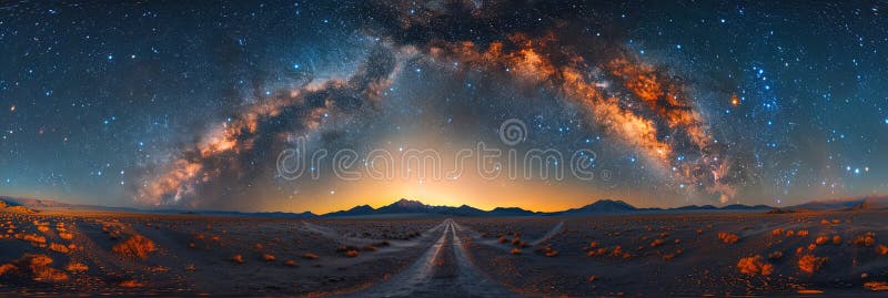 The Celestial Dance of the Milky Way Captivates the S Stock Image ...