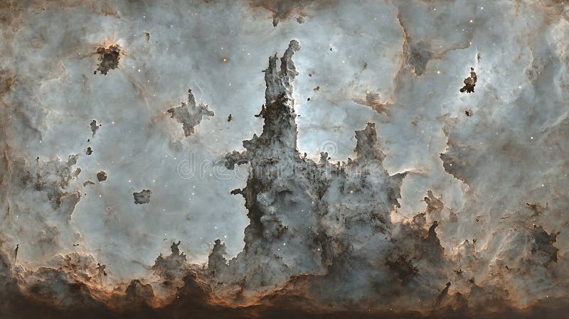 A Celestial Depiction Showing Cosmic Structures and Vibrant Space ...