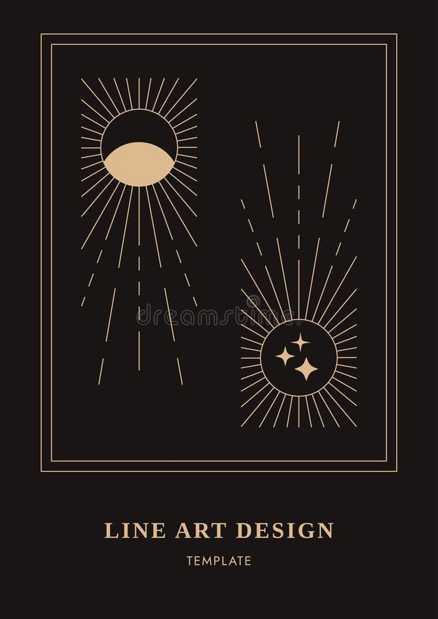 Celestial Design Card, Decorative Magic Background, Mystical Card ...