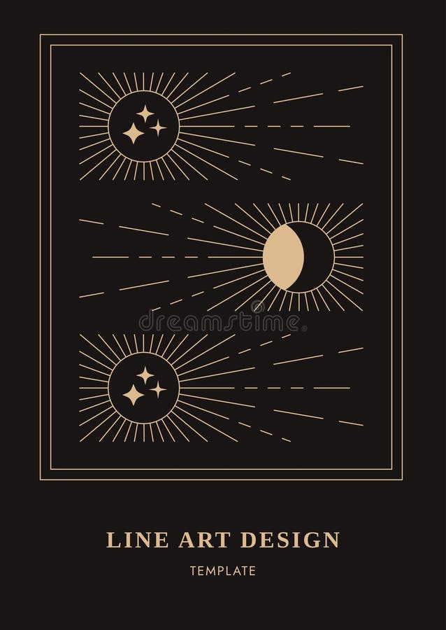 Celestial Design Card, Magic Mystical and Esoteric Card, Poster Modern ...