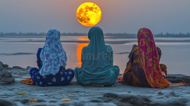 Celestial Devotion: Sharad Purnimas Full Moon Celebration, Ancient ...