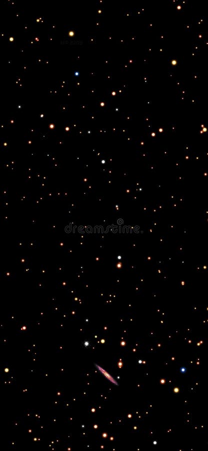 The Celestial Dome during Night Stock Illustration - Illustration of ...