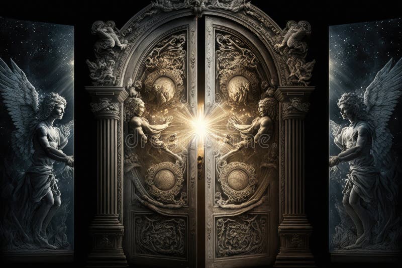 Celestial Doors Stock Illustrations – 219 Celestial Doors Stock ...