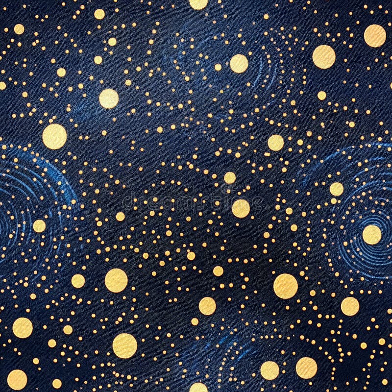 Celestial Dot Pattern Tiny Glowing Circles Twinkling Stars Floating ...