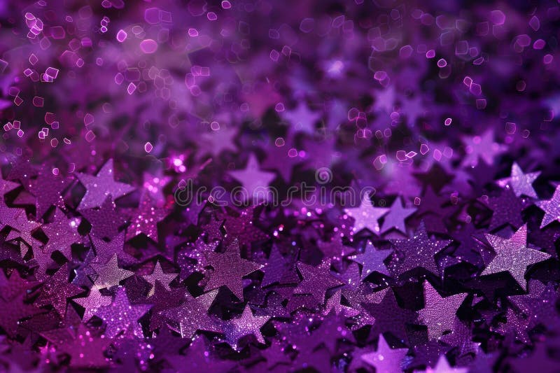Celestial Dreams. Purple Stars Wallpaper High Detailed Plain Background ...