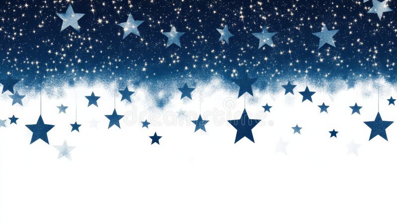 Celestial Dreamscape: a Blue and White Starry Night Background for ...