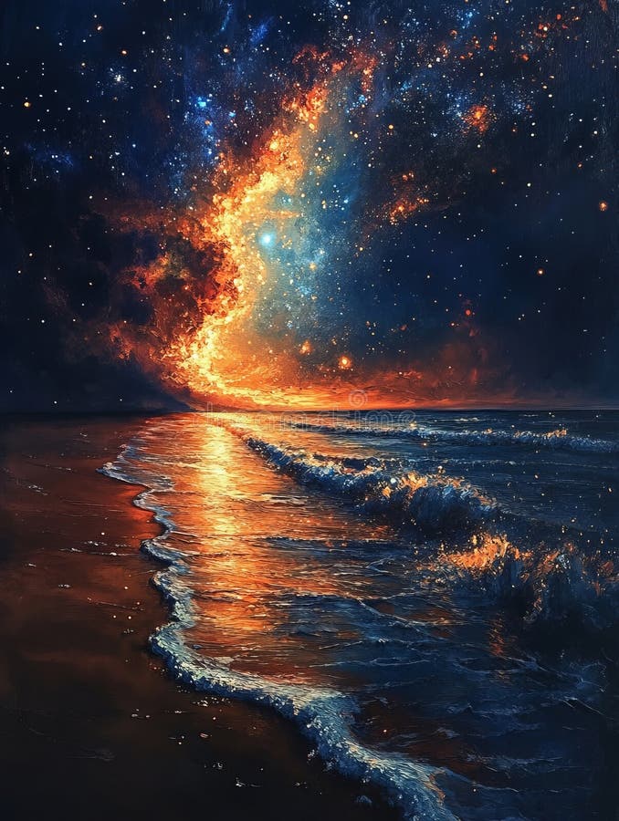 Celestial Dreamscape: the Infinite Sky Stock Illustration ...