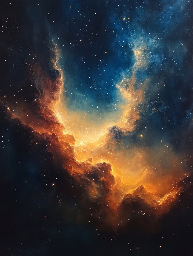 Celestial Dreamscape: the Infinite Sky Stock Illustration ...