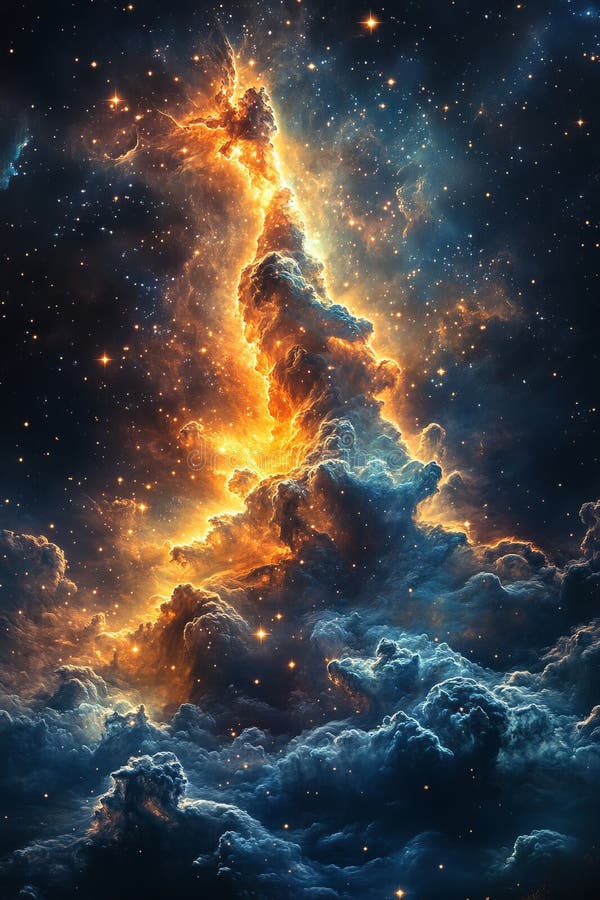 Celestial Dreamscape: the Infinite Sky Stock Illustration ...