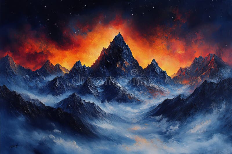 Celestial Dreamscape: the Infinite Sky Stock Illustration ...