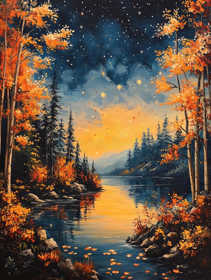 Celestial Dreamscape: the Infinite Sky Stock Illustration ...