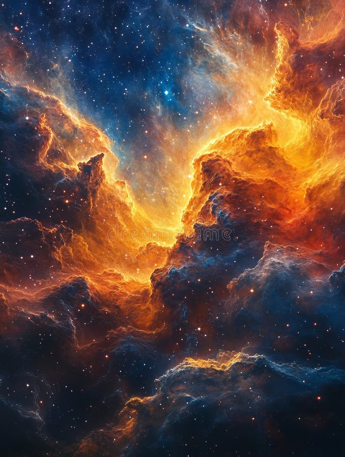 Celestial Dreamscape: the Infinite Sky Stock Illustration ...