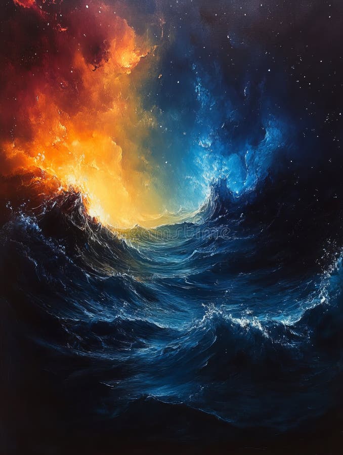 Celestial Dreamscape: the Infinite Sky Stock Illustration ...