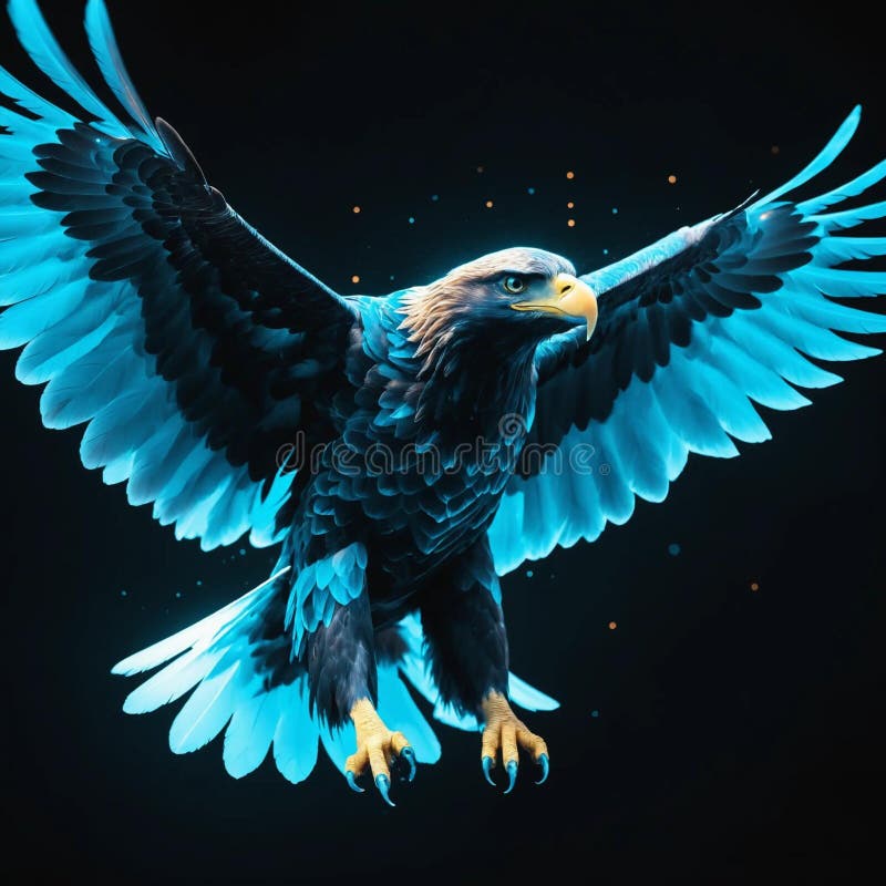 Celestial Eagle stock illustration. Illustration of wings - 352191368