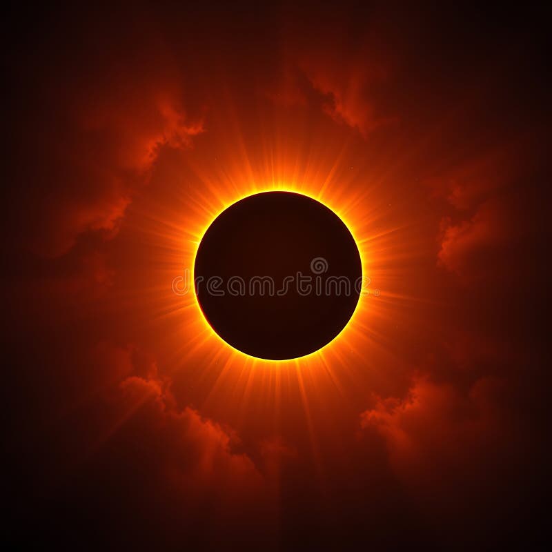 A Celestial Eclipse Texture with a Glowing Corona and Radiant Edges ...