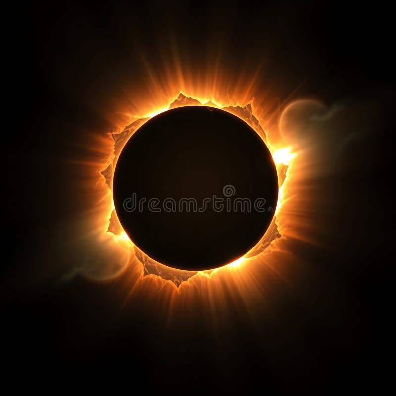 A Celestial Eclipse Texture with a Glowing Corona and Radiant Edges ...