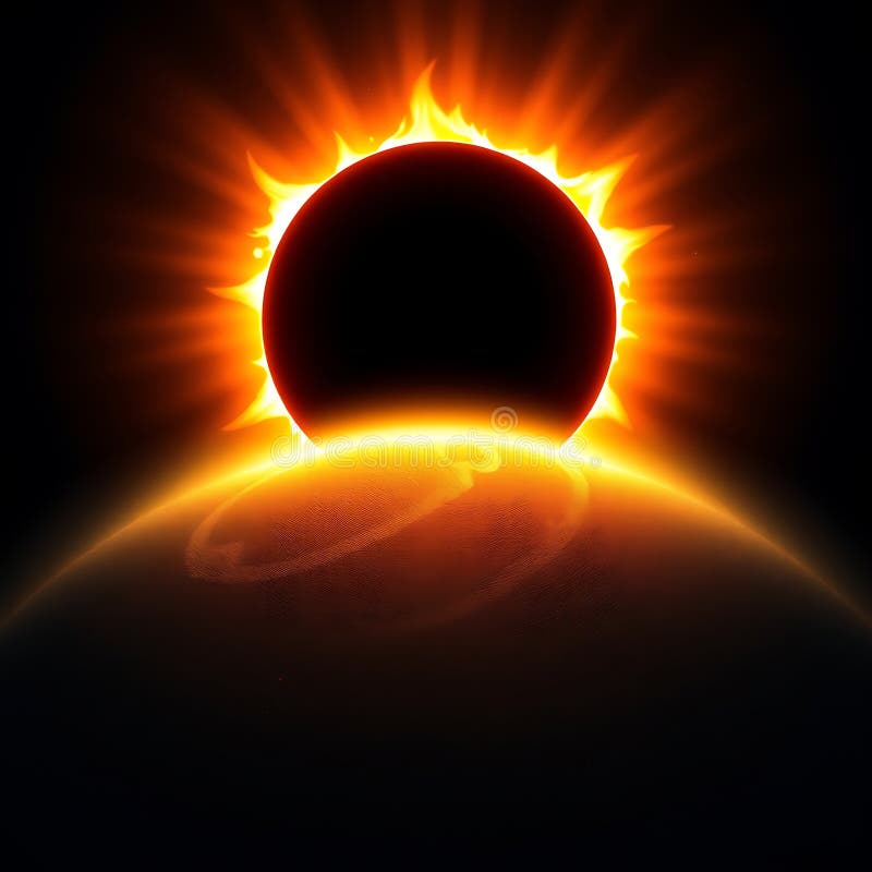 A Celestial Eclipse Texture with a Glowing Corona and Radiant Edges ...