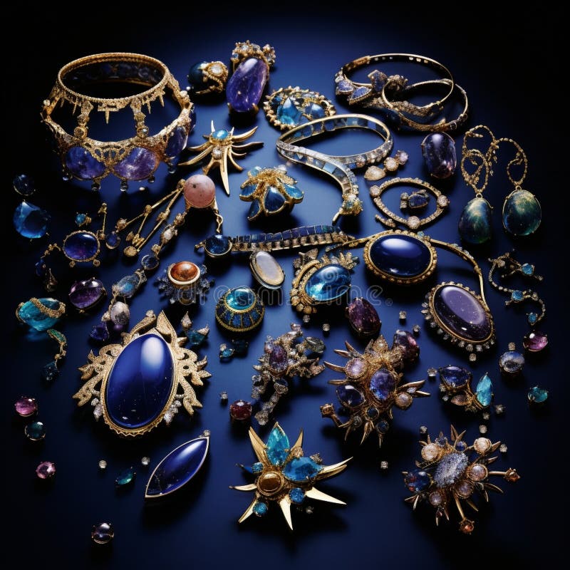 Celestial Embrace: a Stellar Array of Gemstone-Inspired Jewelry Stock ...